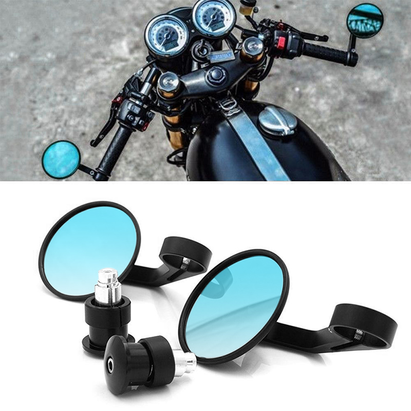 Universal 7 8 Round Bar End Rear Mirrors Moto Motorcycle Motorbike