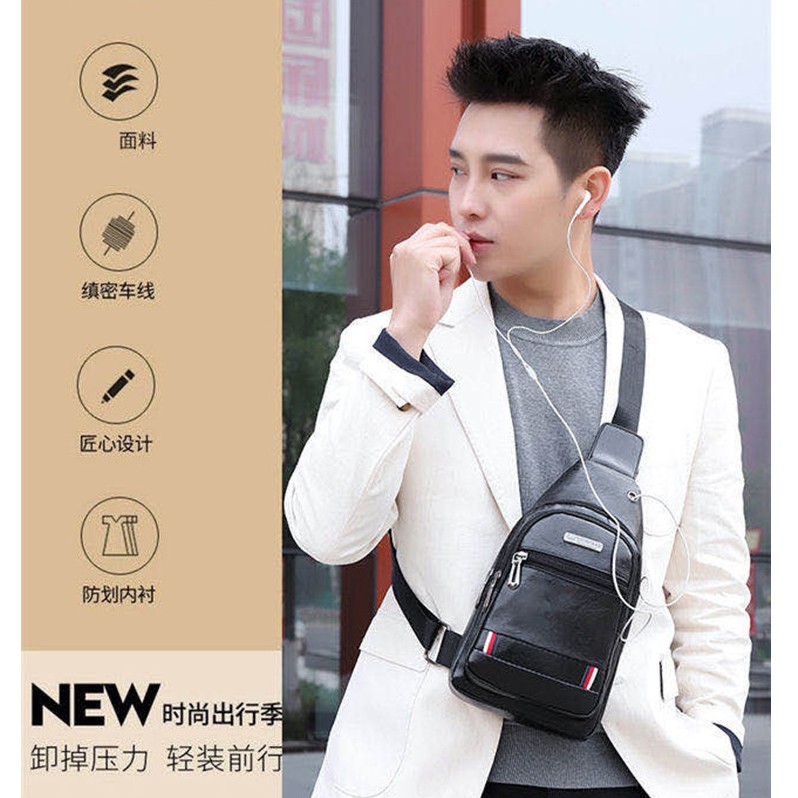 (w89)กระเป๋าคาดอกผู้ชาย 4ซิป2ระดับ งานดี งานหนัง redspeed - Redspeed ...