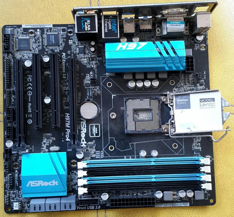 ASROCK H97M PRO4 MAINBOARD Socket 1150 Gen 4 Gen 5 DDr3 Bus 1066 1333 ...