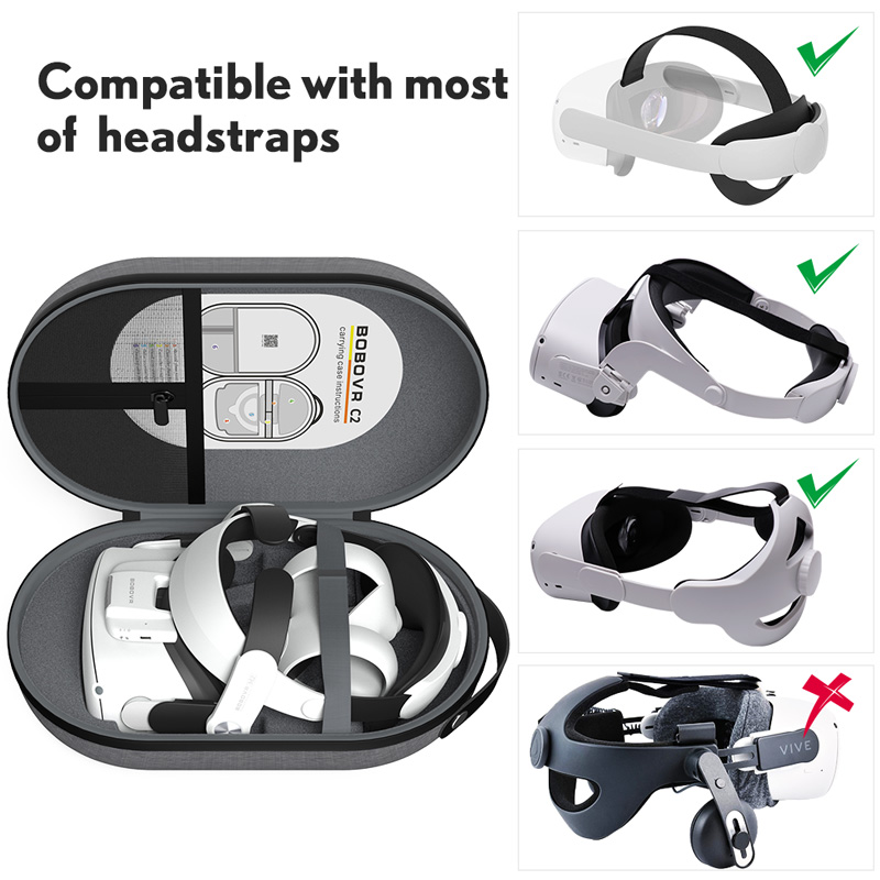 BOBOVR M2 Adjustable For Oculus Quest2 Virtual Reality Halo Strap Large ...