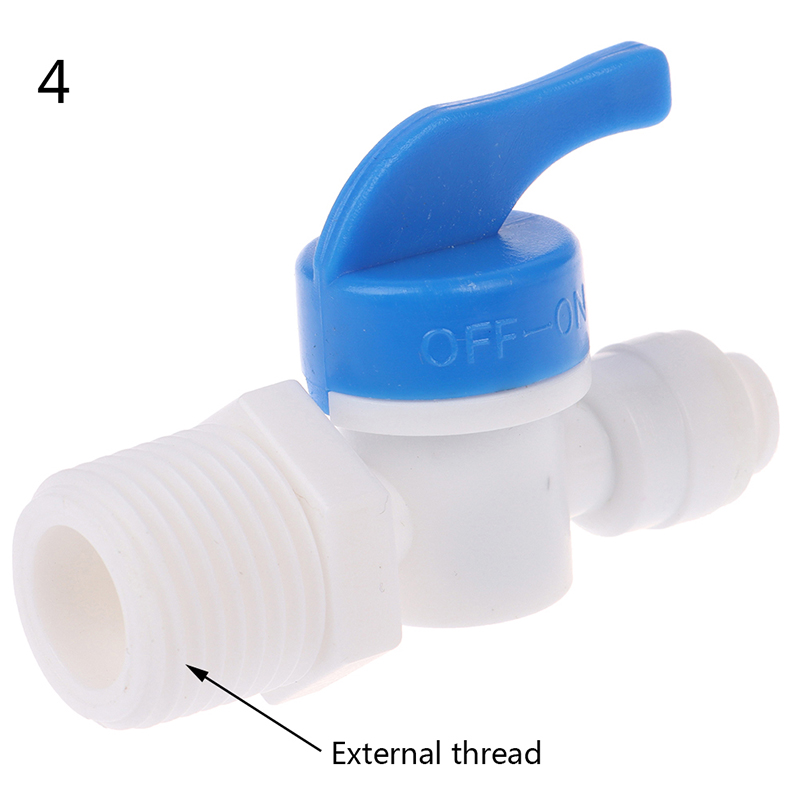 Refreshing 1/4" ball valve inline tap quick connect push fit ro water ...