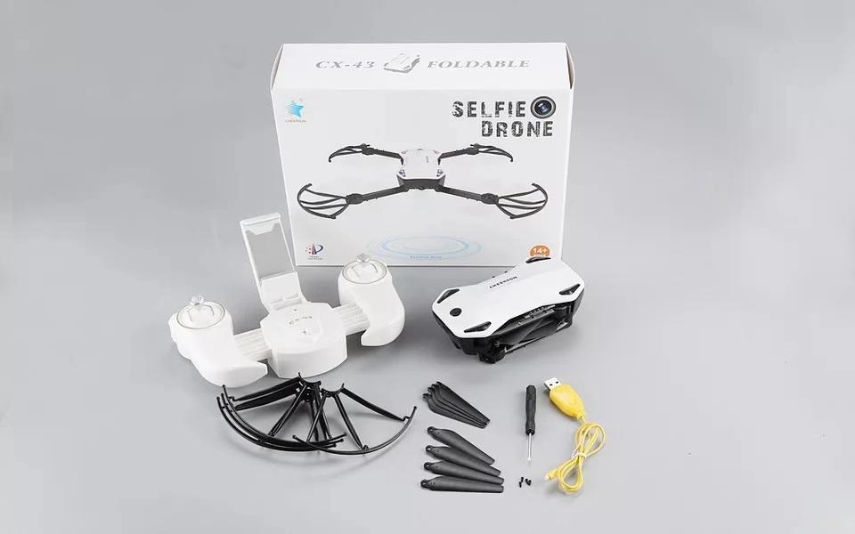 โดรนติดกล้อง Cheerson CX43 ถ่ายภาพและวิดีโอด้วยมือได้ พับได้พกพาสะดวก ...