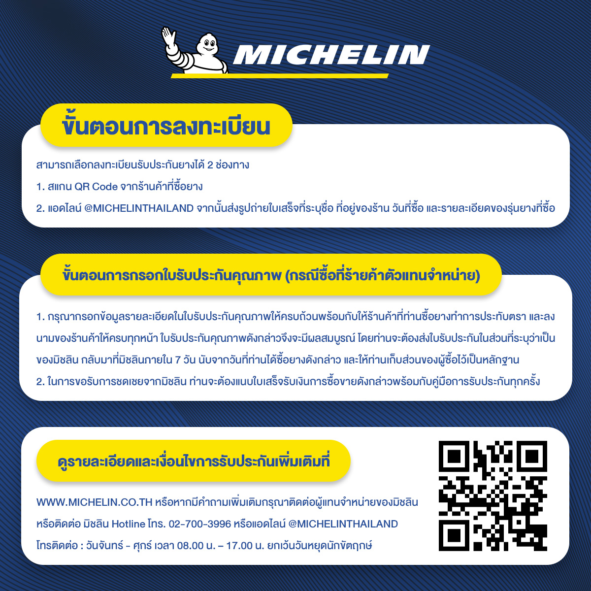 โปรคู่สุดคุ้ม Gift Card รับประกันยางและส่งฟรี MICHELIN PILOT STREET 2 - MICHELIN - ThaiPick