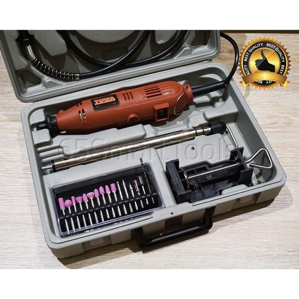 เครื่องเจียร์ ลูกหมู TOWA เครื่องเจียร์ มินิ แกะสลัก HG3 เจียร์สายอ่อน ปรับความเร็วได้ 6 ระดับ ...