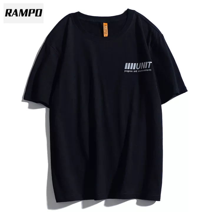 เสื้อยืดคอกลม Rampoสะท้อนแสงปีกพิมพ์สั้นเสื้อยืดชายอินเทรนด์ฤดูร้อนInsเสื้อยืดผู้หญิงผู้หญิงคู่ ...