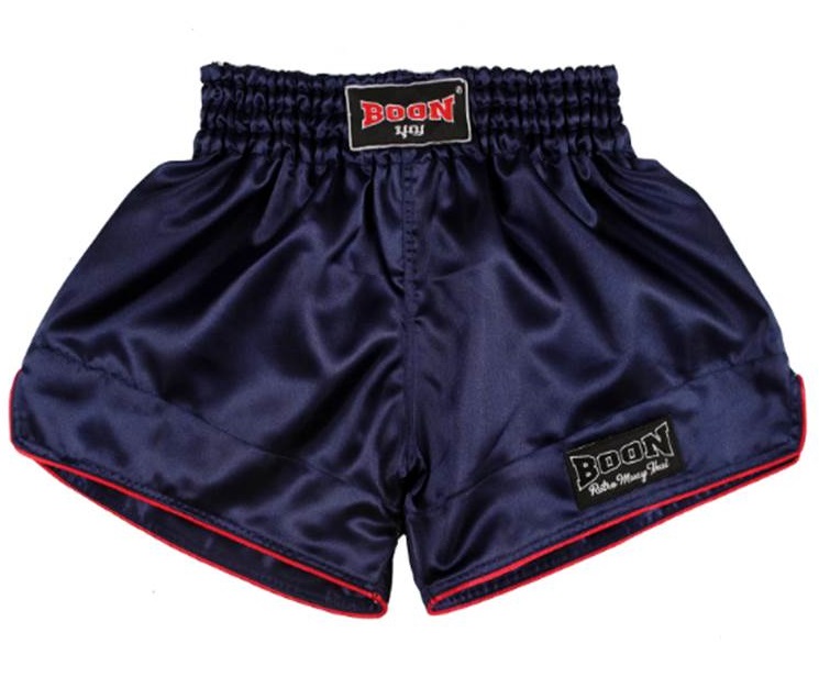 BOON Boxing Shorts Retro Muay Thai style Shorts Satin ( Size S,M,L,XL ...