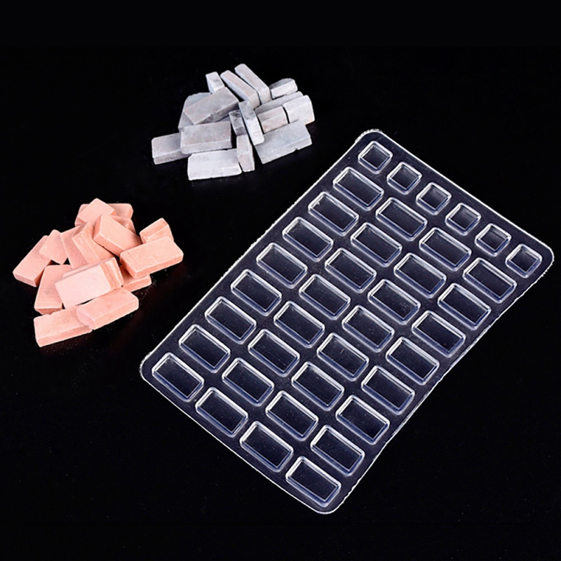 1/16 Scale Miniature Model Bricks Mould,4 Pack Simulation Brick Molds ...
