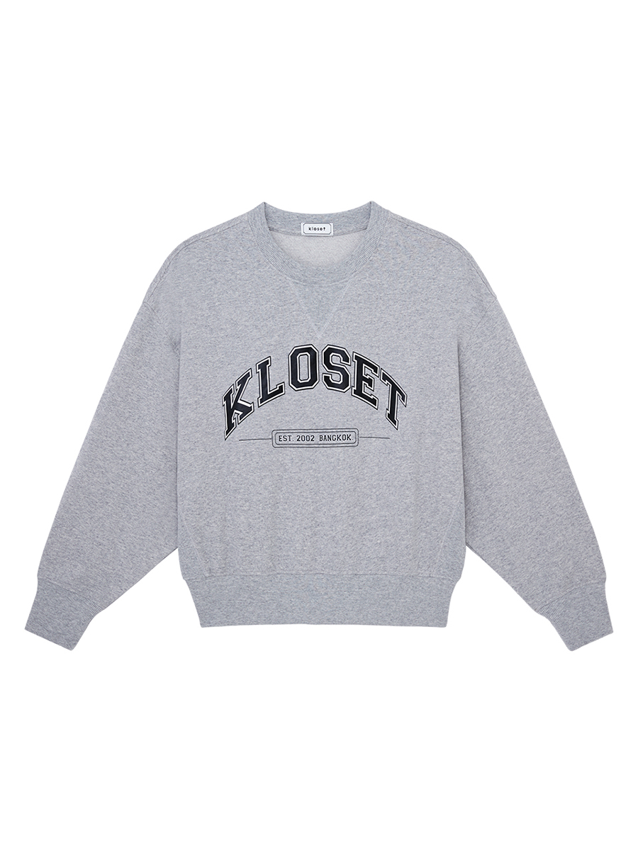 Kloset (KK22-T002) Crewneck Sweatshirt เสื้อสเวตเตอร์ เสื้อตัวสั้น ...