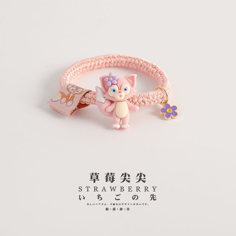หัวการ์ตูนเชือกสร้อยข้อมือ Linna Bell มูลค่าสูง Little Fox เชือกผมสาว ...