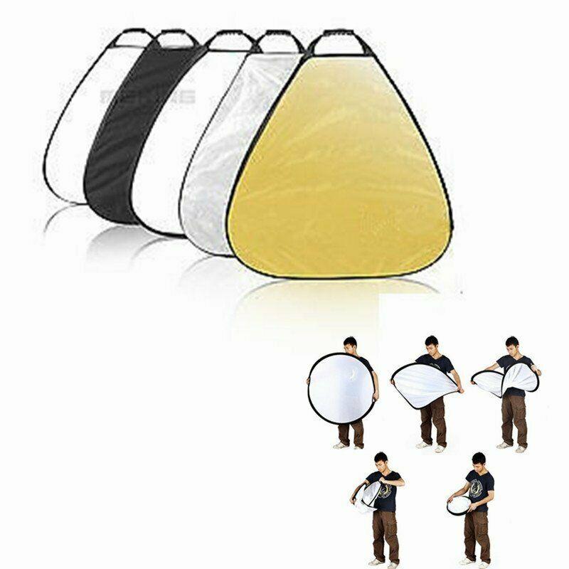 5-in-1 24x36 inch Oval Reflector with Handle for Photography Photo ...