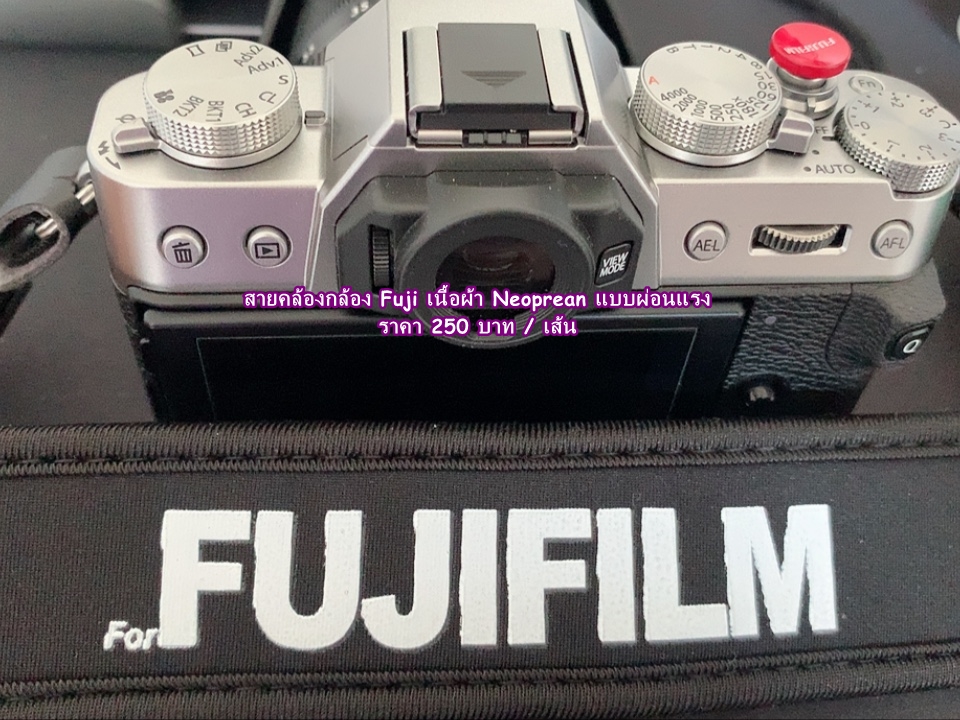 สายคล้องกล้อง Fuji XA2 XA3 XA5 XA7 XA10 XA20 XT100 XT200 X100T XT10 XT20 XT30 XE2 XE3 แบบผ่อนแรง ...