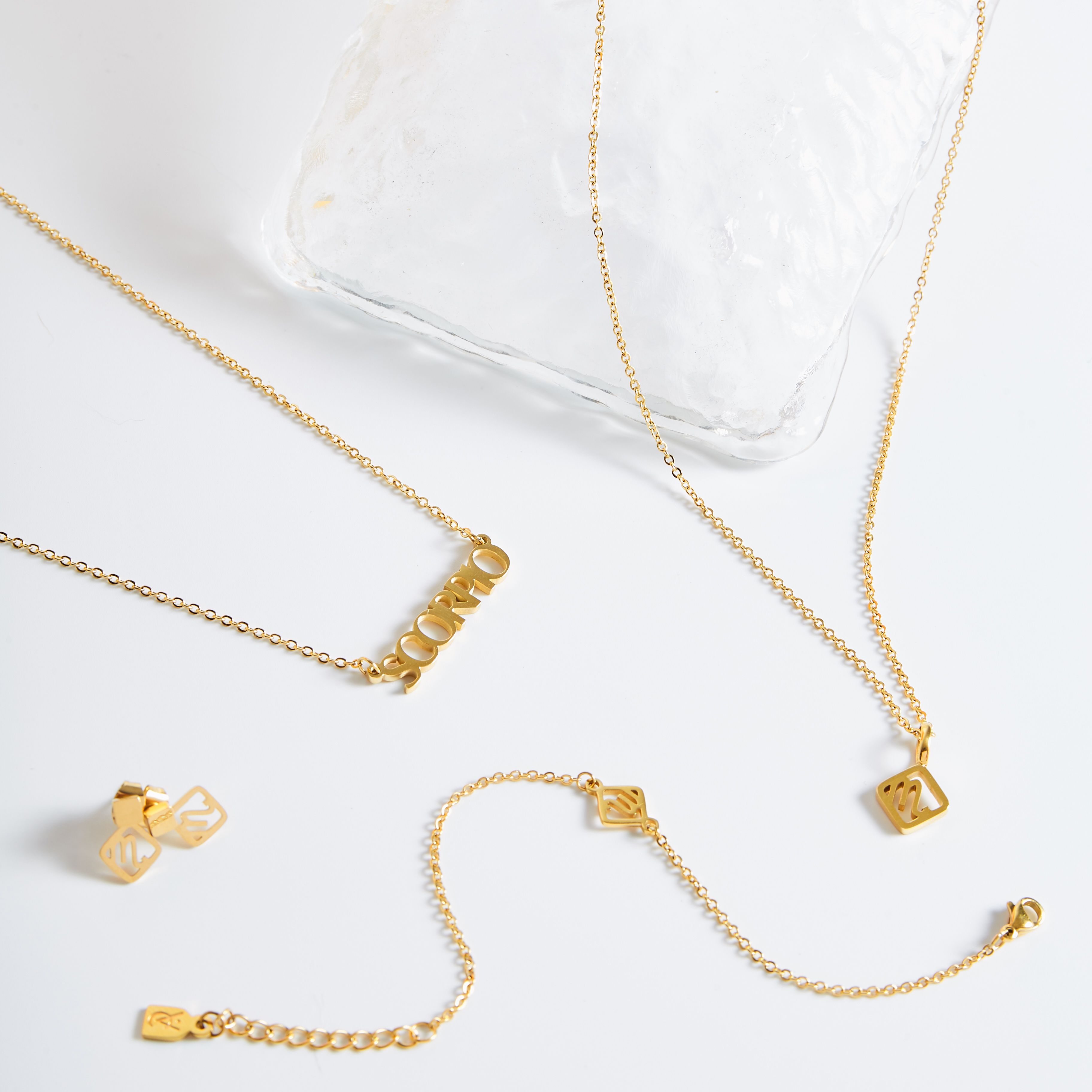 Valichain - Zodiac Set + Free Earring Hoop Pendant | Lazada.co.th