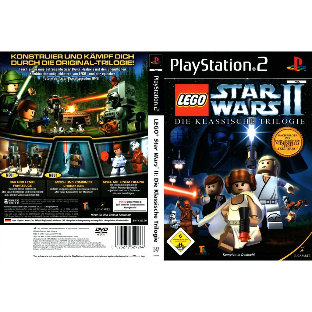 แผ่นเกมส์ PS2 LEGO Star Wars II - The Original Trilogy คุณภาพ ส่งไว ...
