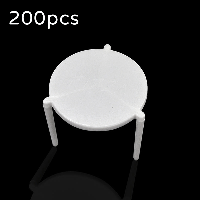 200Pcs Pizza Saver Stand White Plastic Tripod Stack Fixing Rack Pizza ...