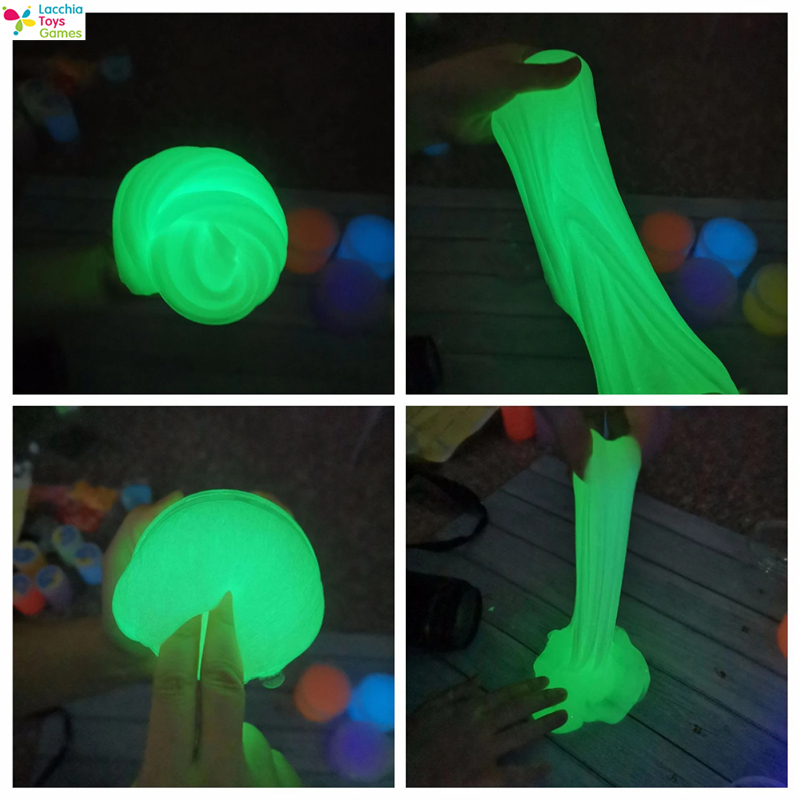 LT【ready stock】Slime Diy Solid Color Crystal Mud Luminous Foaming Glue ...