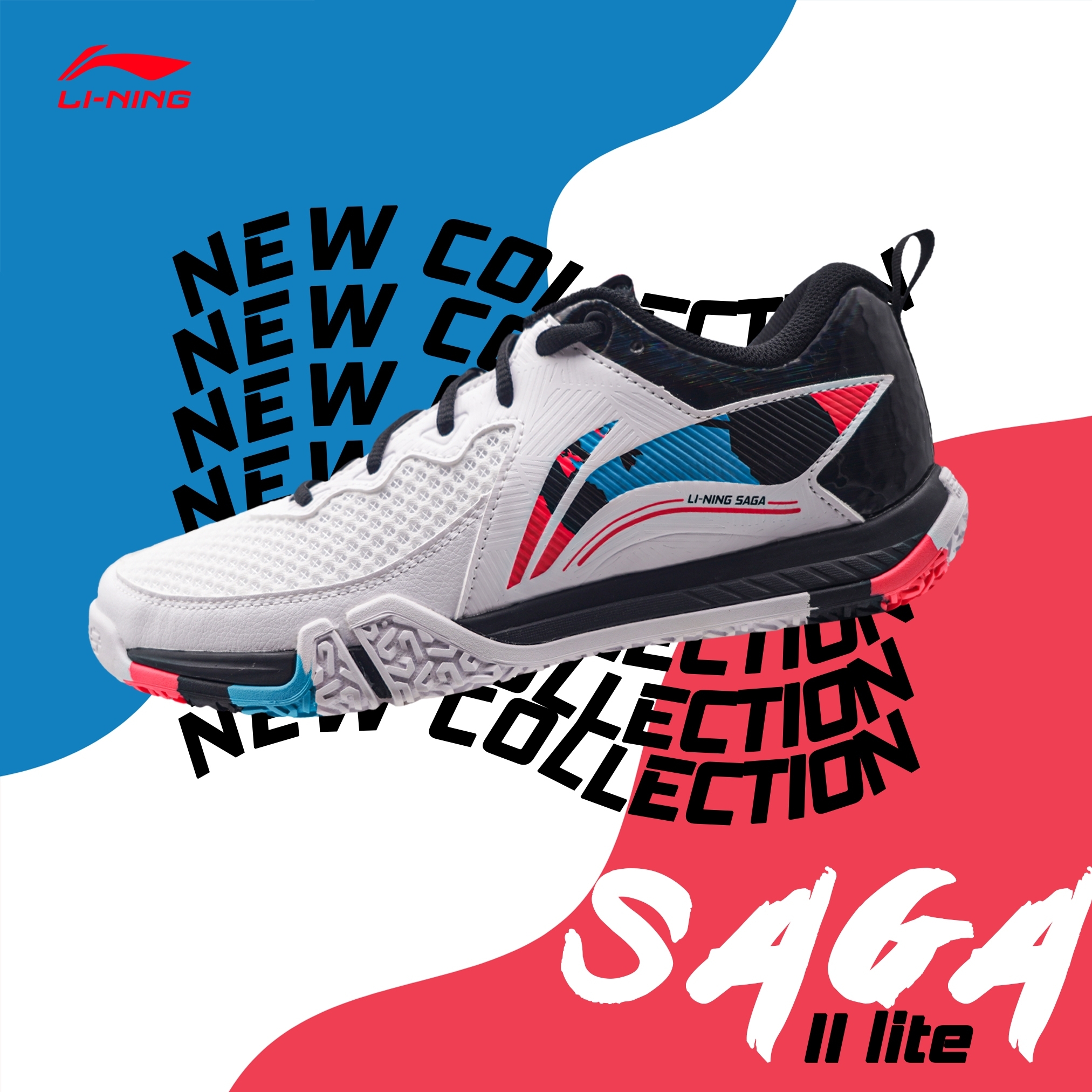LI-NING รองเท้าแบดมินตัน SAGA II LITE (AYTT003) BADMINTON SHOES - Li ...