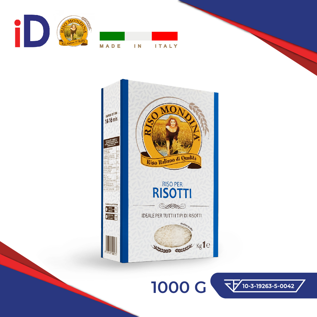 Risotto Rice Mondina Risotti 1kg Italian Rice 100% - Ideal Distribution ...