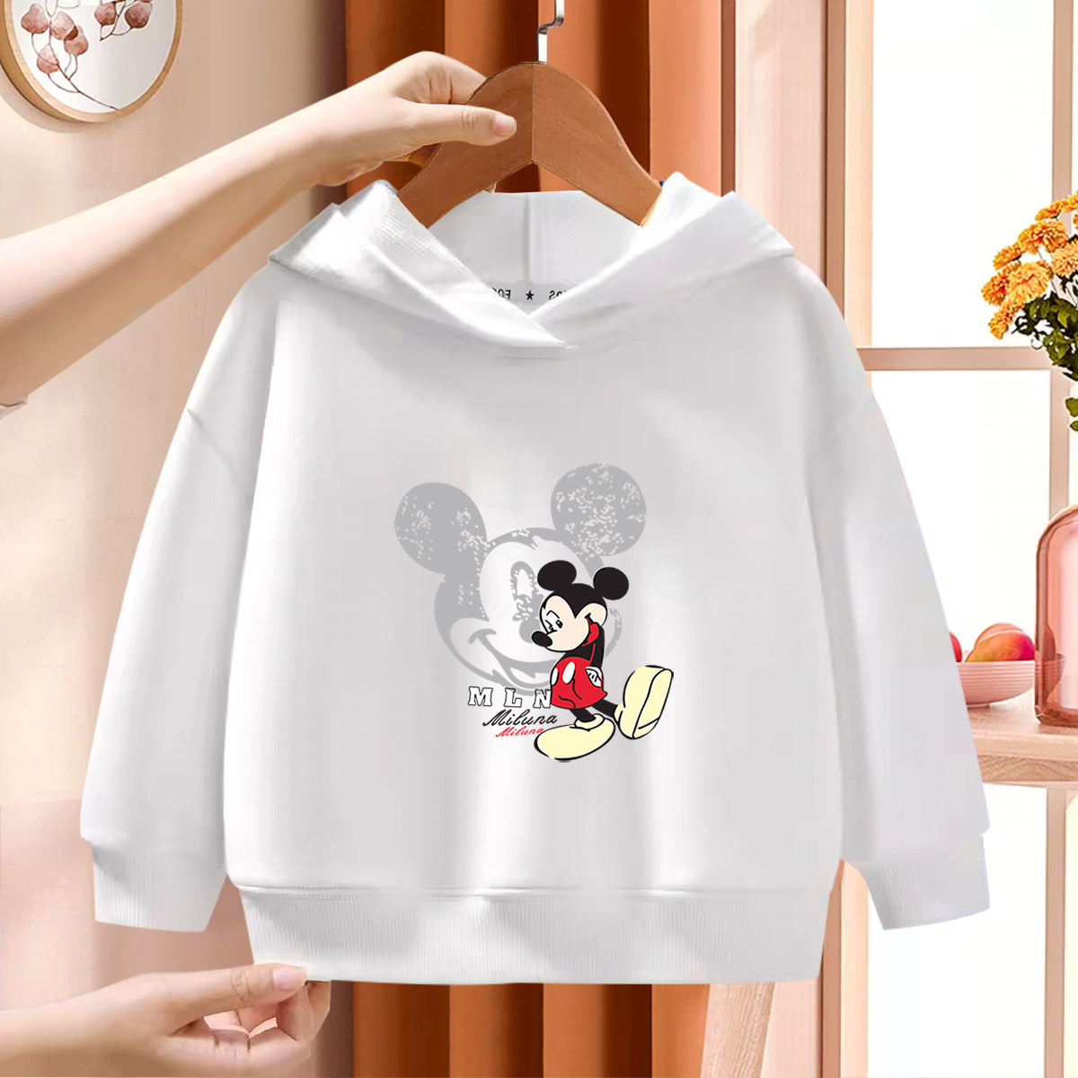 เสื้อผ้าฮ๊ดเด็ก เสื้อกันหนาวเด็ก เสื้ออู๊ดแขนยาว เสื้อเด็กชาย เด็กหญิง ...