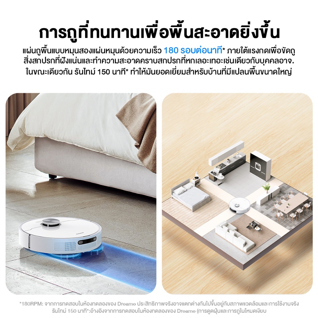รุ่นใหม่ 2023 Dreame Bot L10 prime Self-Cleaning Robot Vacuum and Mop ...