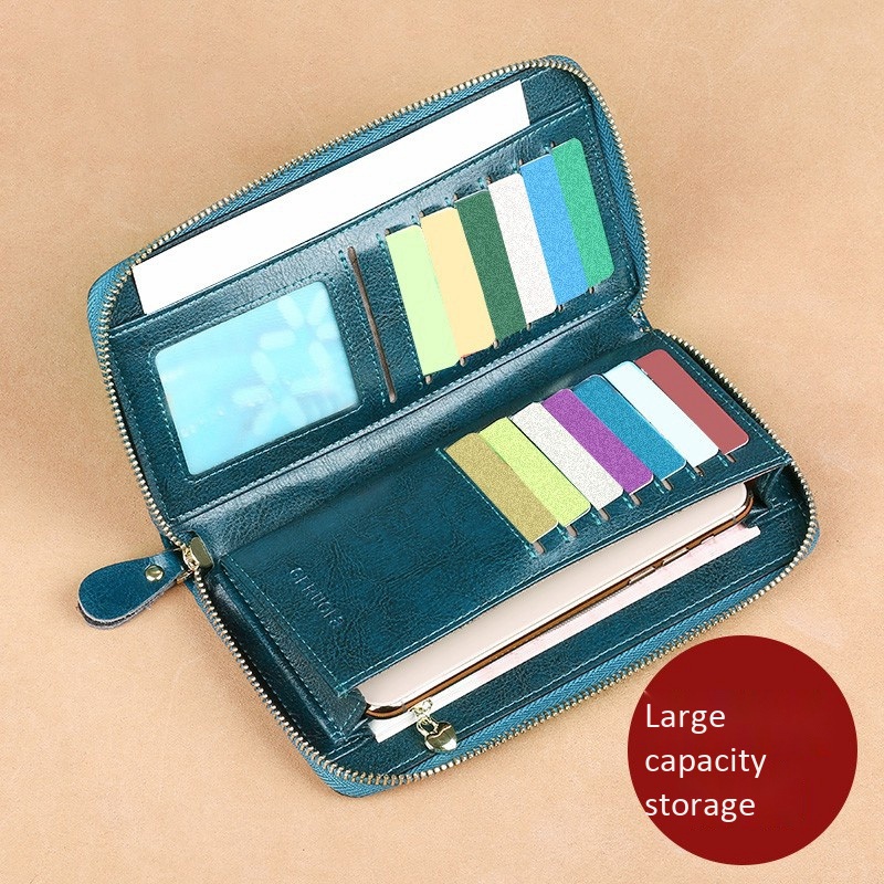 GERUOLA Wallet RFID Women Long Soft Leather Temperament All-Match Large ...
