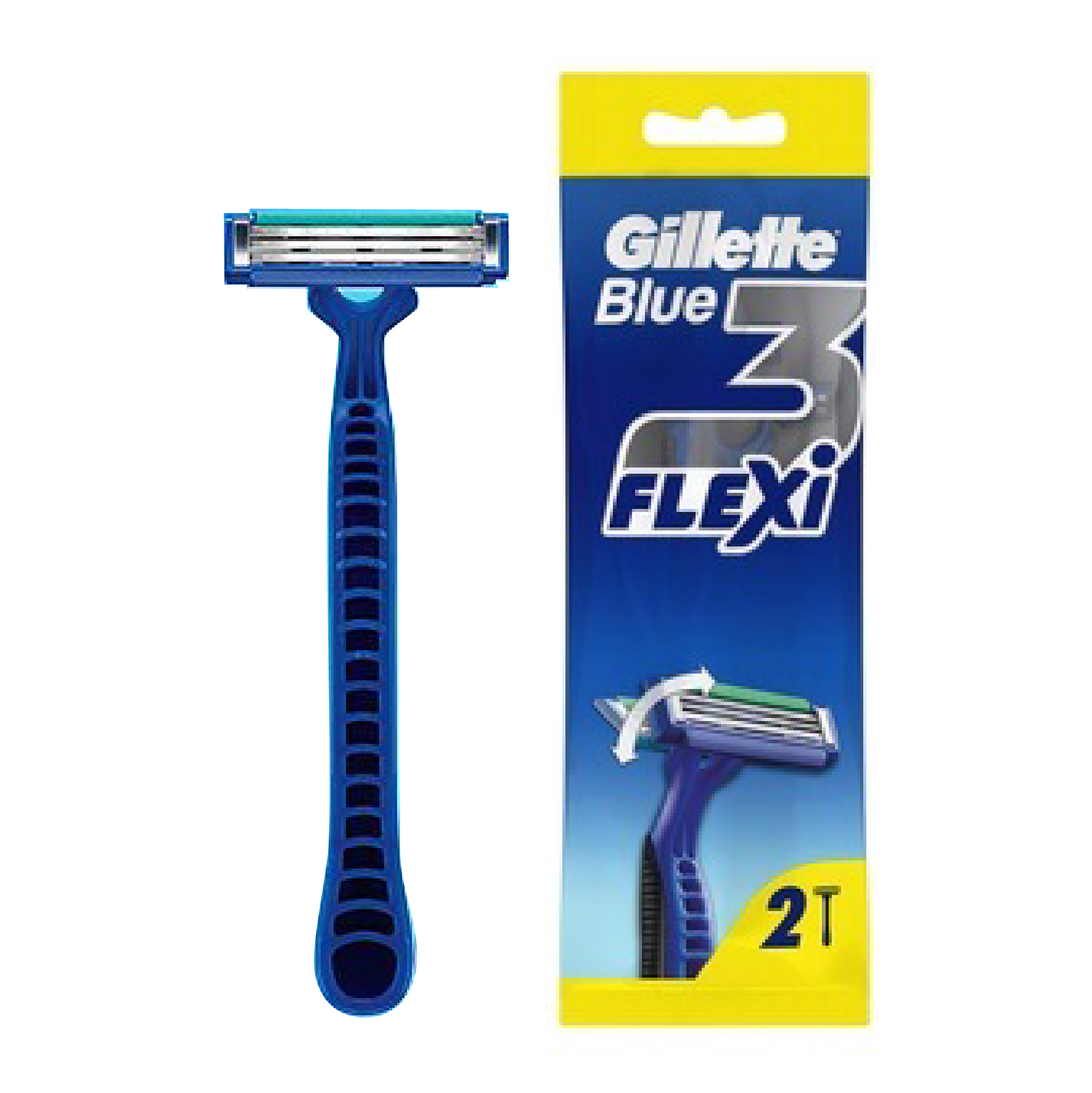 Gillette Blue 3 Flexi ยิลเลตต์มีดโกนด้ามน้ำเงิน แพ็ค 2 ด้าม - วินคอสเ ...
