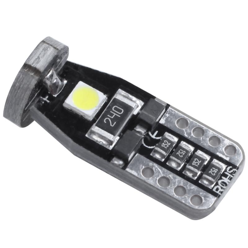 Pack Of 12-194 168 2825 W5W T10 Led Light Bulb 10-30V White Extremely ...