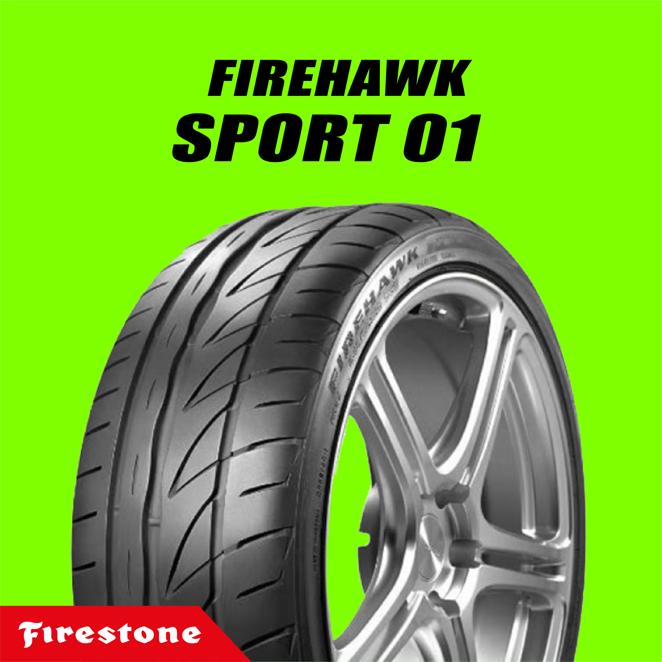 ยางรถยนต์ FIRESTONE FIREHAWK SPORT 01 ขอบ 16" (1 เส้น)" | Lazada.co.th