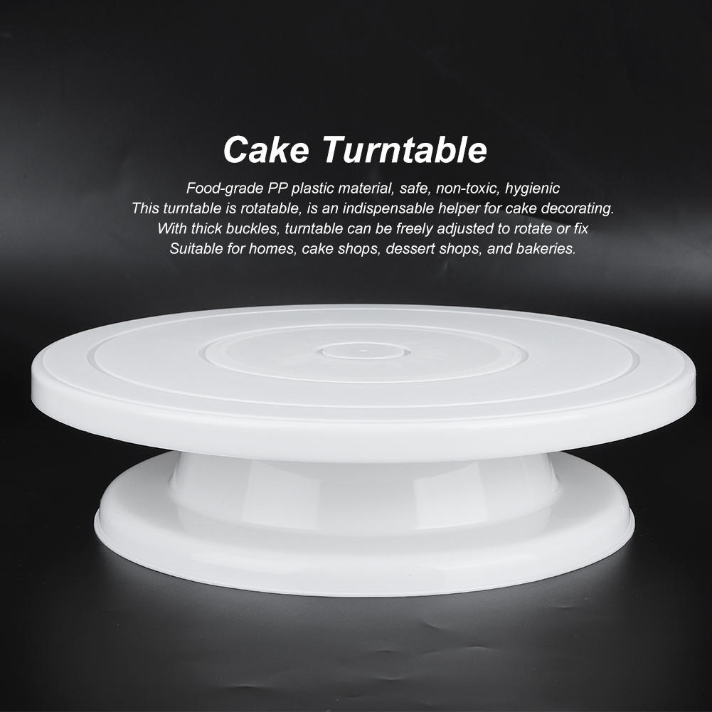 11in DIY Rotating Cake Turntable Decorating Stand Base Bakeware Kitchen ...
