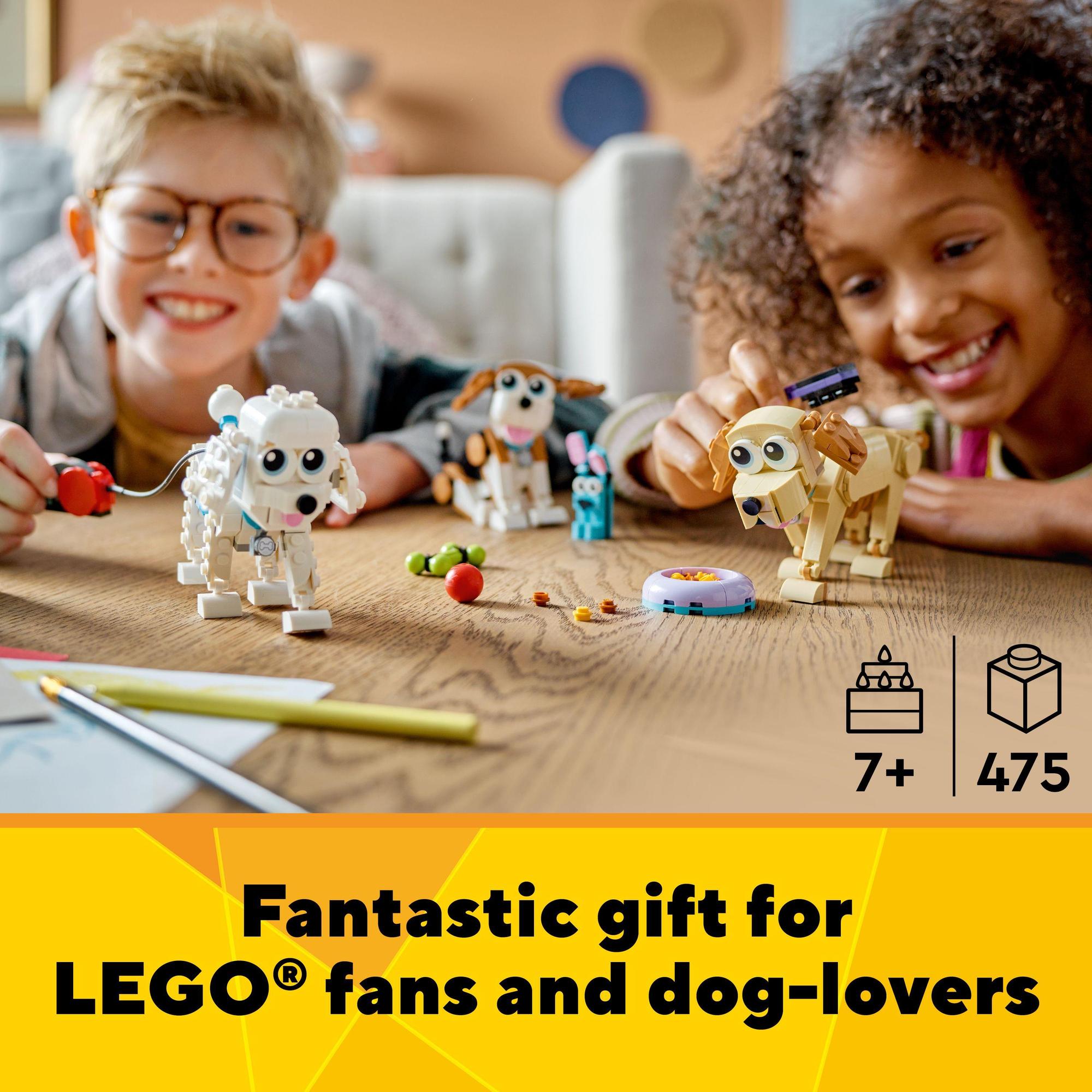 LEGO Creator 31137 Adorable Dogs Building Toy Set (475 Pieces) - LEGO ...