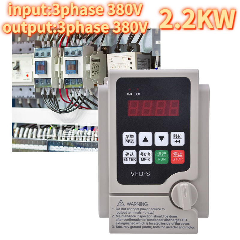 380V Frequency Converter 3-Phase Input 3-Phase Output VFD Frequency ...