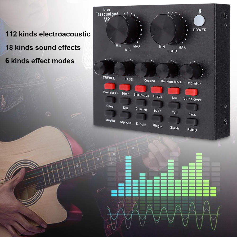 【Hot sale V8 Voice Change Liveการ์ดเสียง112 Electroacoustics 18 Sound ...