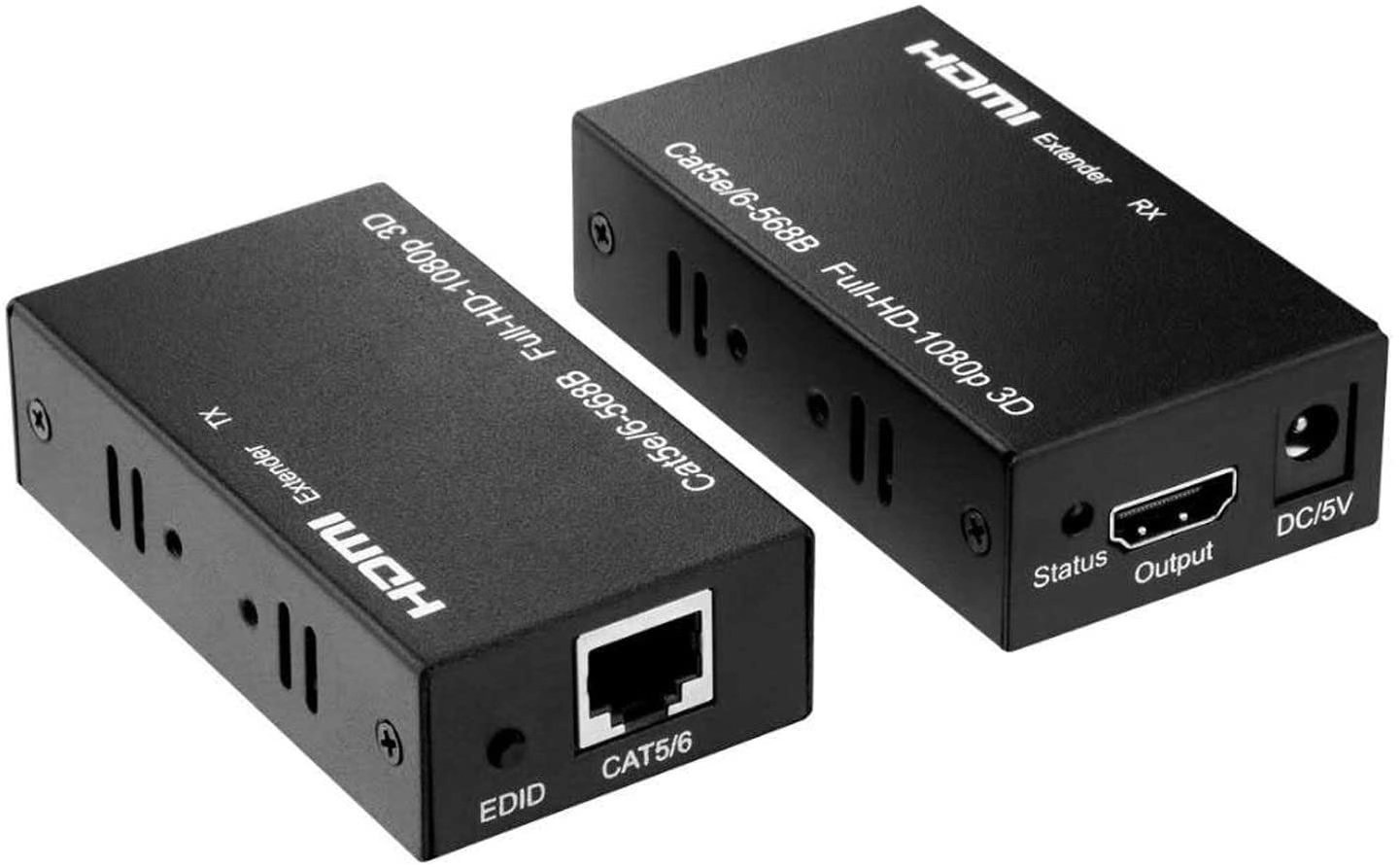 Portta HDMI Extender over Single UTP CAT5eCAT6 Cable up to 60m Support ...