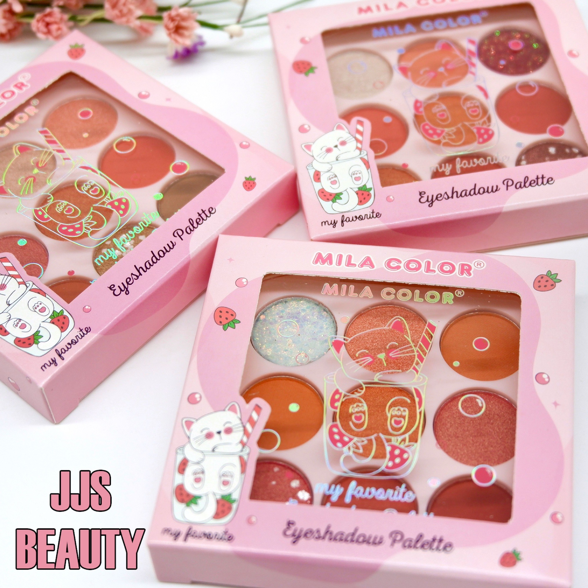 MILA COLOR 9Color Eyeshadow Palette พาเลทต์อายแชโดว์ 9ช่อง ใน1ตลับ สีสวยชัด แต่งได้หลายสไตล์ ...