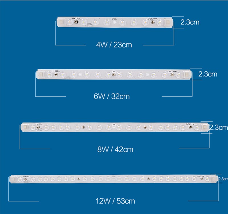 5 in 1 long strip LED light board Retrofit light board dimmable 3000k ...