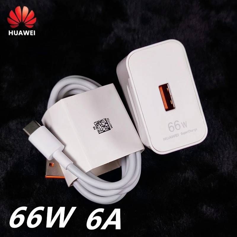 เหมาะสำหรับ Huawei Charger 66W Super Fast ชาร์จหัว Mate40 +/P30/P50/Nova7/Se/8pro Honor V40/50 ...