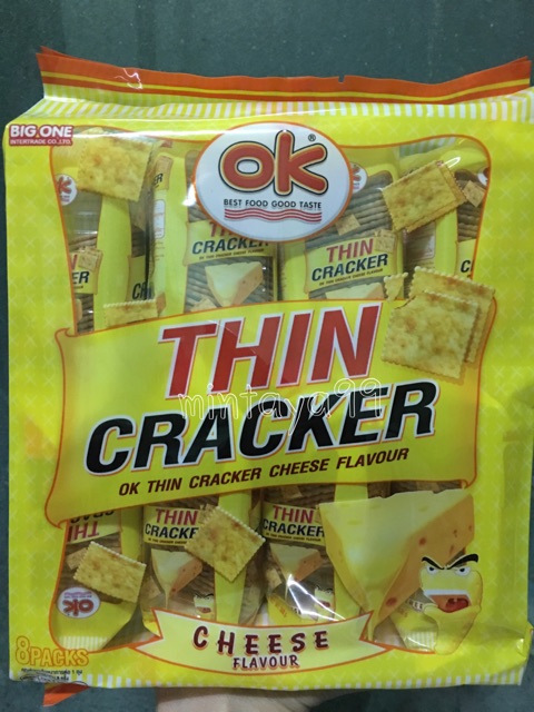 OK THIN CRACKER แครกเกอร์ รสชีส 256 กรัม ราคาถูก แครกเกอร์ แครก เกอร์ ...
