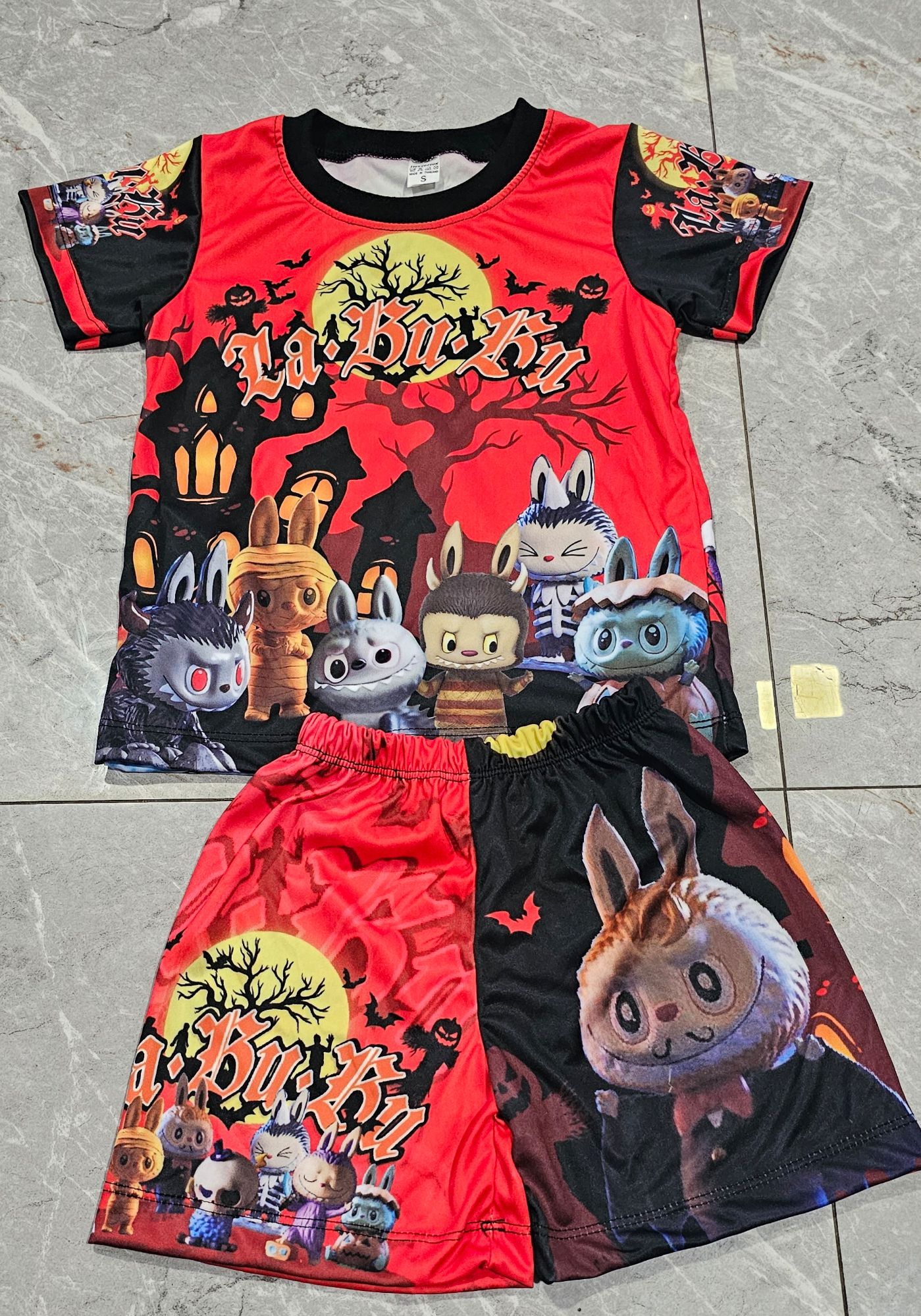 เสื้อชุดเด็ก Labubu เนื้อผ้ากีฬางานพิมพ์เนื้อผ้านุ่มลื่น ใส่สบาย ...