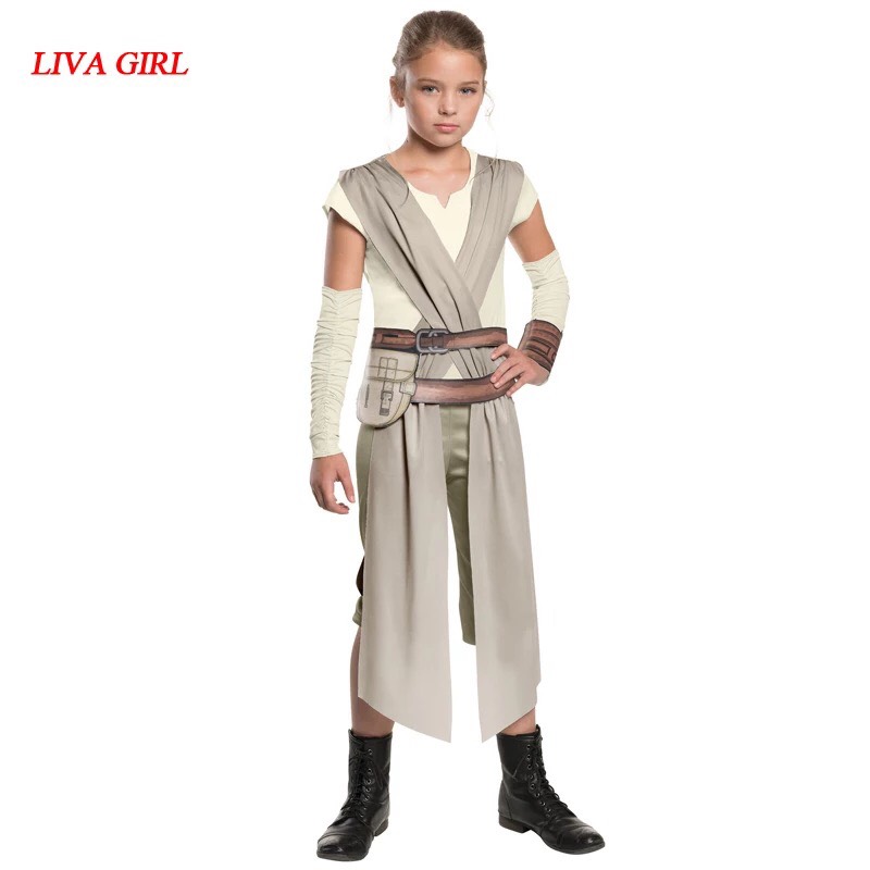 สินค้าพร้อมส่งจากไทย !!! Star Wars Jedi Rey Costume Fancy Halloween ...