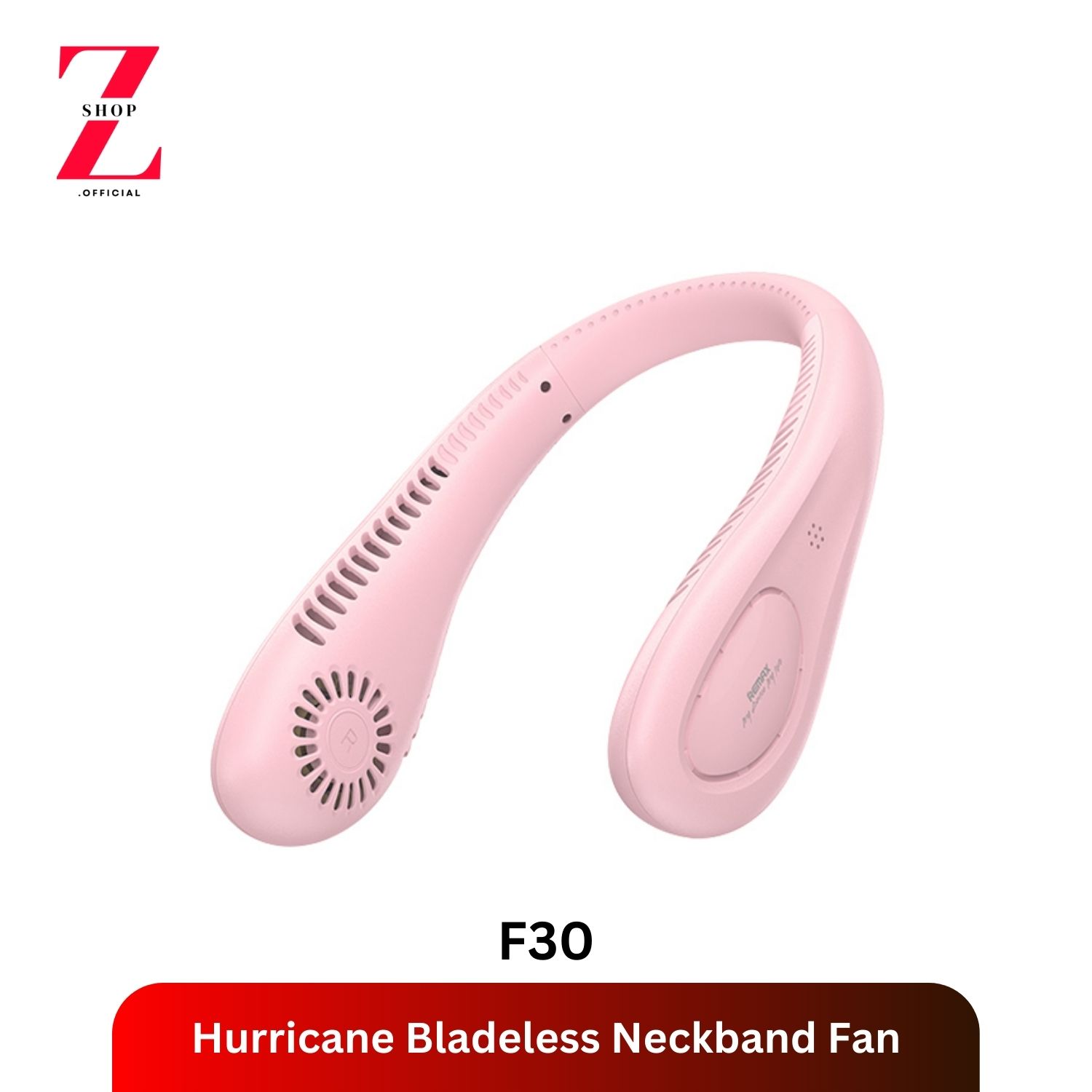 พัดลมพกพา พัดลมคล้องคอ พัดลมเล็ก REMAX Fan Neckabnd F30 | Lazada.co.th