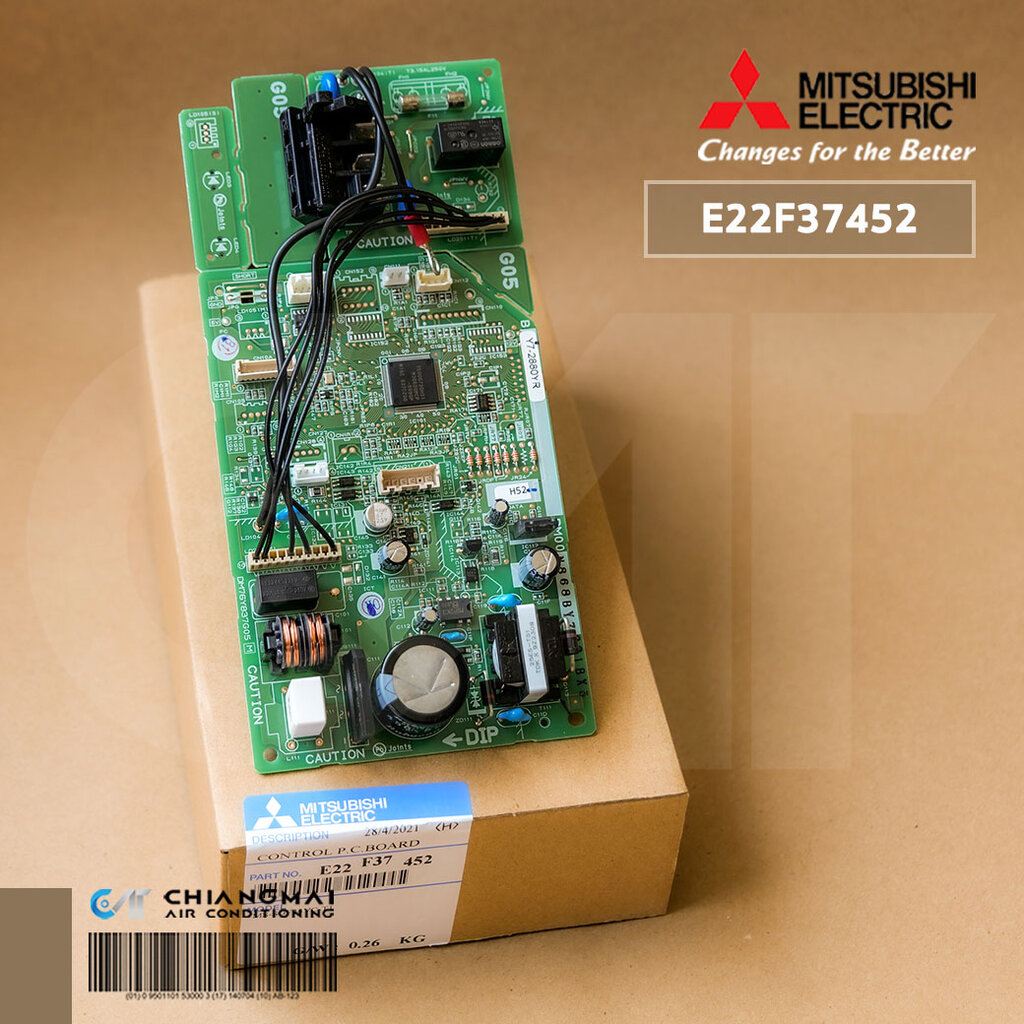 E22F37452 แผงวงจรแอร์ Mitsubishi Electric แผงบอร์ดแอร์มิตซูบิชิ แผง ...