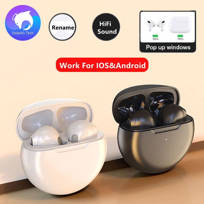 Original Mini Air Pro 6 TWS หูฟังบลูทูธไร้สายเหมาะสําหรับไอโฟน ซัมซุง ...