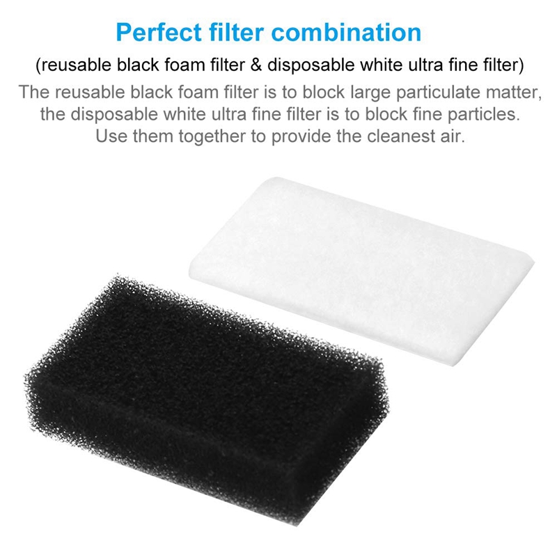 100PCS CPAP Filters for Philips Respironics Premium Foam Filter and ...