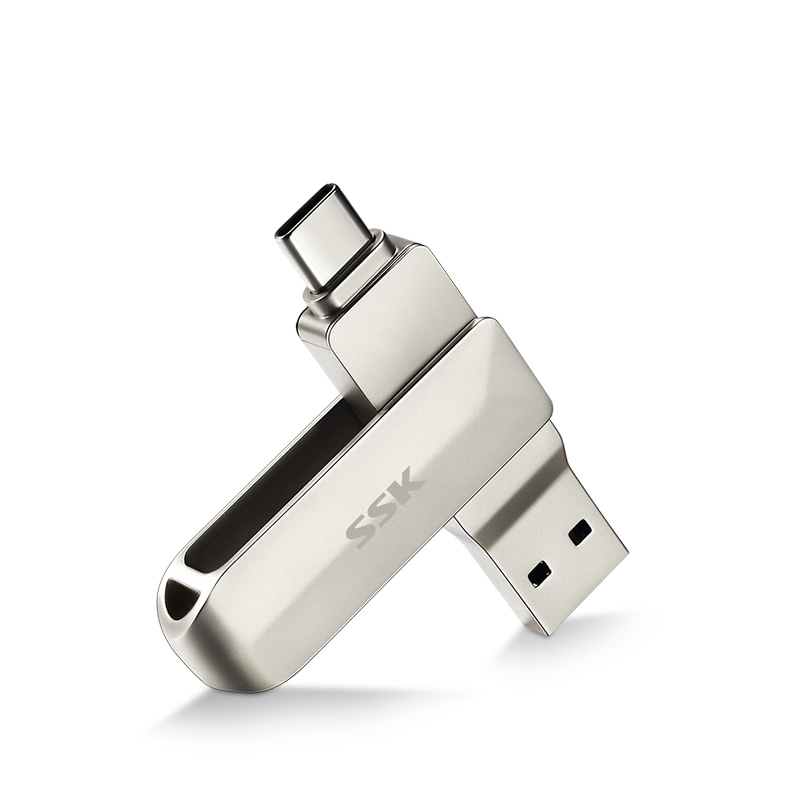 SSK แฟลชไดรฟ์จริง USB Flash Drive otg Type-C 256GB 128G 64G 32G USB ...
