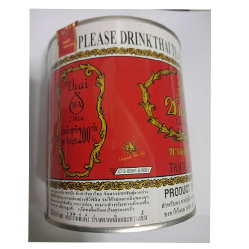 ChaTraMue ชาตรามือ ชาผงปรุงสำเร็จ ฉลากสีแดง 200g. (1 กระป๋อง) - C-n shop - ThaiPick