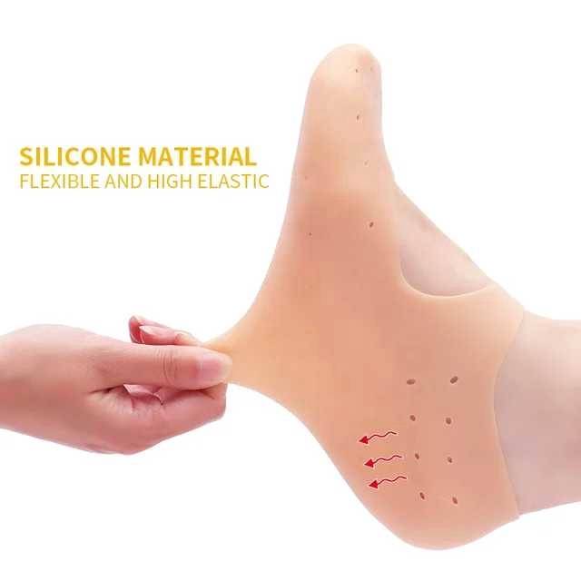 ซิลิโคนรองส้นเท้า ใส่ได้ทั้งชายหญิง ถนอมส้นเท้า แก้ปวดส้นเท้า รองช้ำ ส้นเท้าแตก Silicone Heels ...