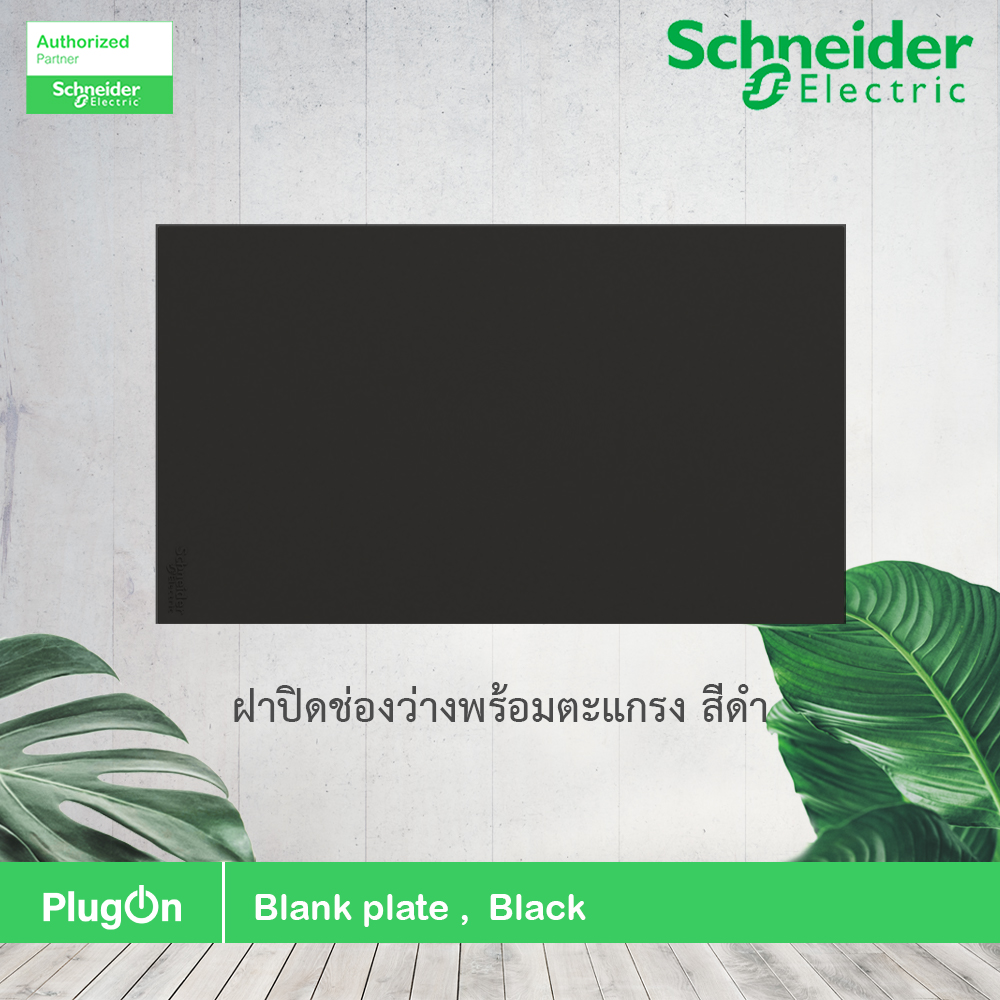 Schneider Electric ชุดเต้ารับ 3 ขา + สวิตช์ทางเดียว 1 ช่อง สีขาว Single ...