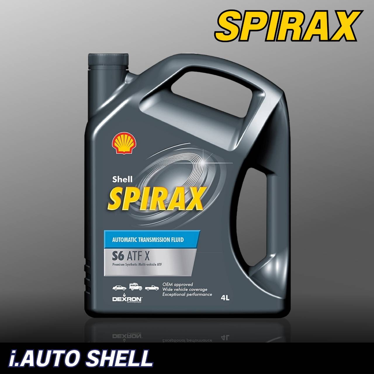 SHELL น้ำมันเกียร์อัตโนมัติเกรดสังเคราะห์แท้ Spirax S6 ATF X ( ปริมาณ 4 ...