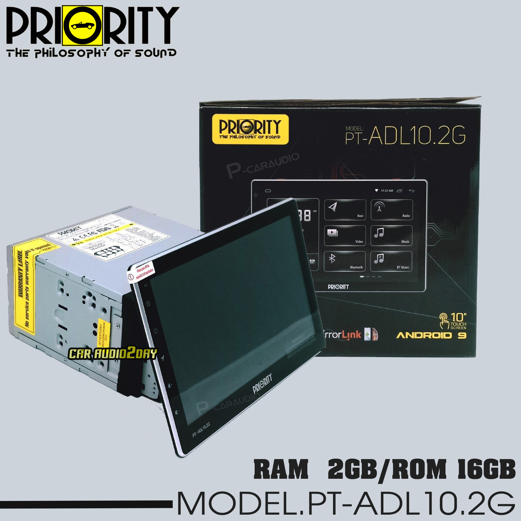 PRIORITY PT-ADL10.2G จอแอนดรอยด์10นิ้ว วิทยุแอนดรอย์ แอนดรอยติดรถยนต์ 2DIN พร้อมจอ 10 นิ้ว ...