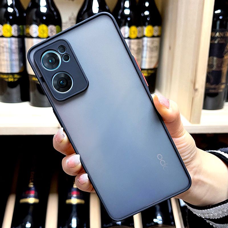 ส่งจากไทย เคสมือถือ OPPO Reno7z/Reno7/Reno7pro (สินค้าตรงรุ่น) เคสกันกระแทก เคสปุ่มสีผิวด้าน ขอบ ...