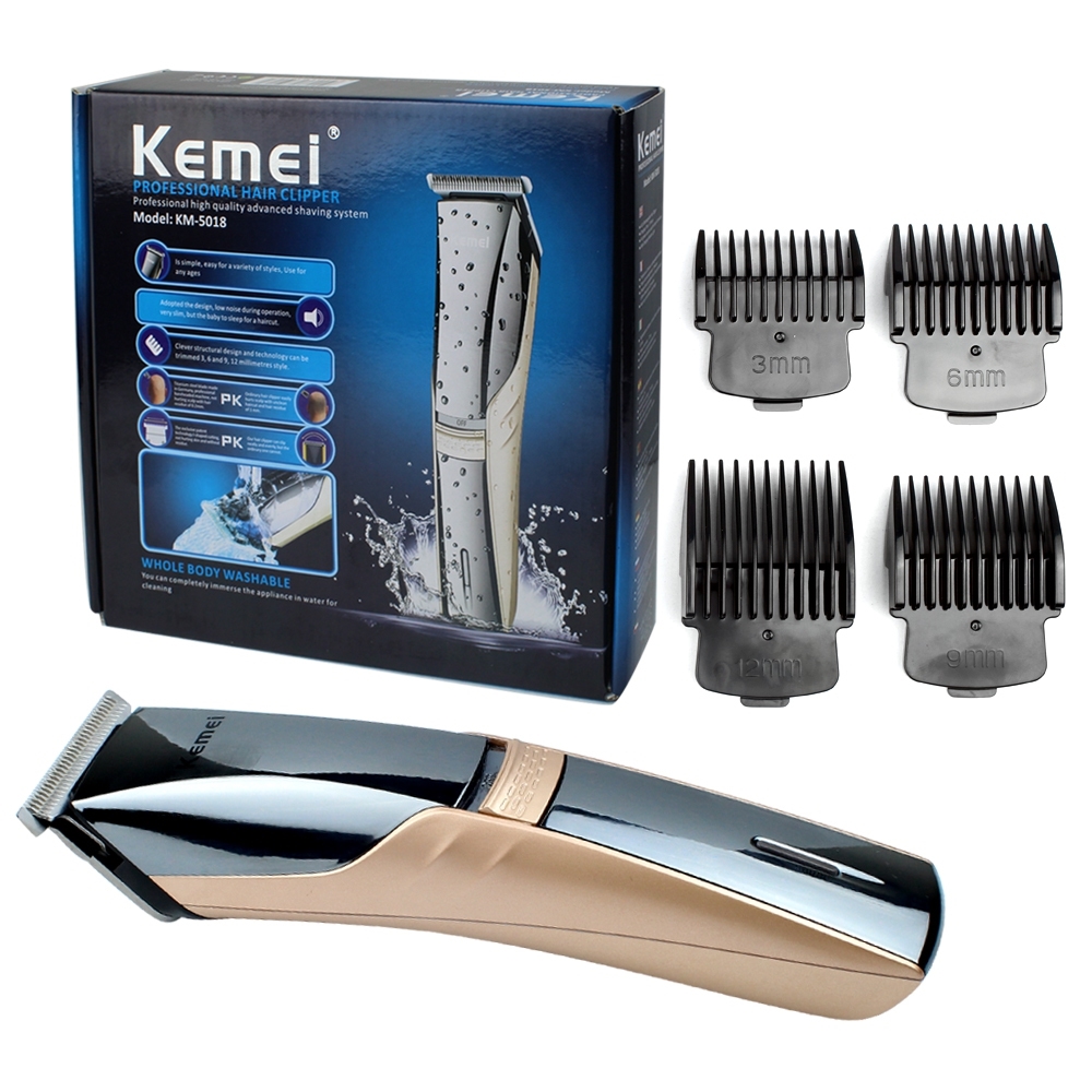 Telecorsa ปัตตาเลี่ยนตัดผมไร้สาย KEMEI KM-5018 รุ่น Hair Clipper-Wireless-KM-5018-00B-Song ...